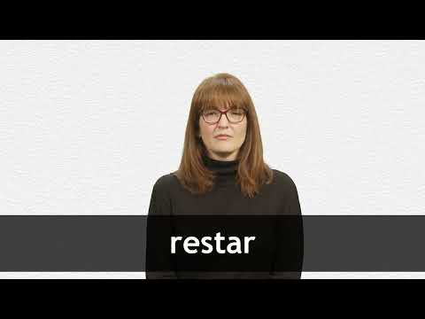 English Translation of “RESTAR” | Collins Spanish-English Dictionary