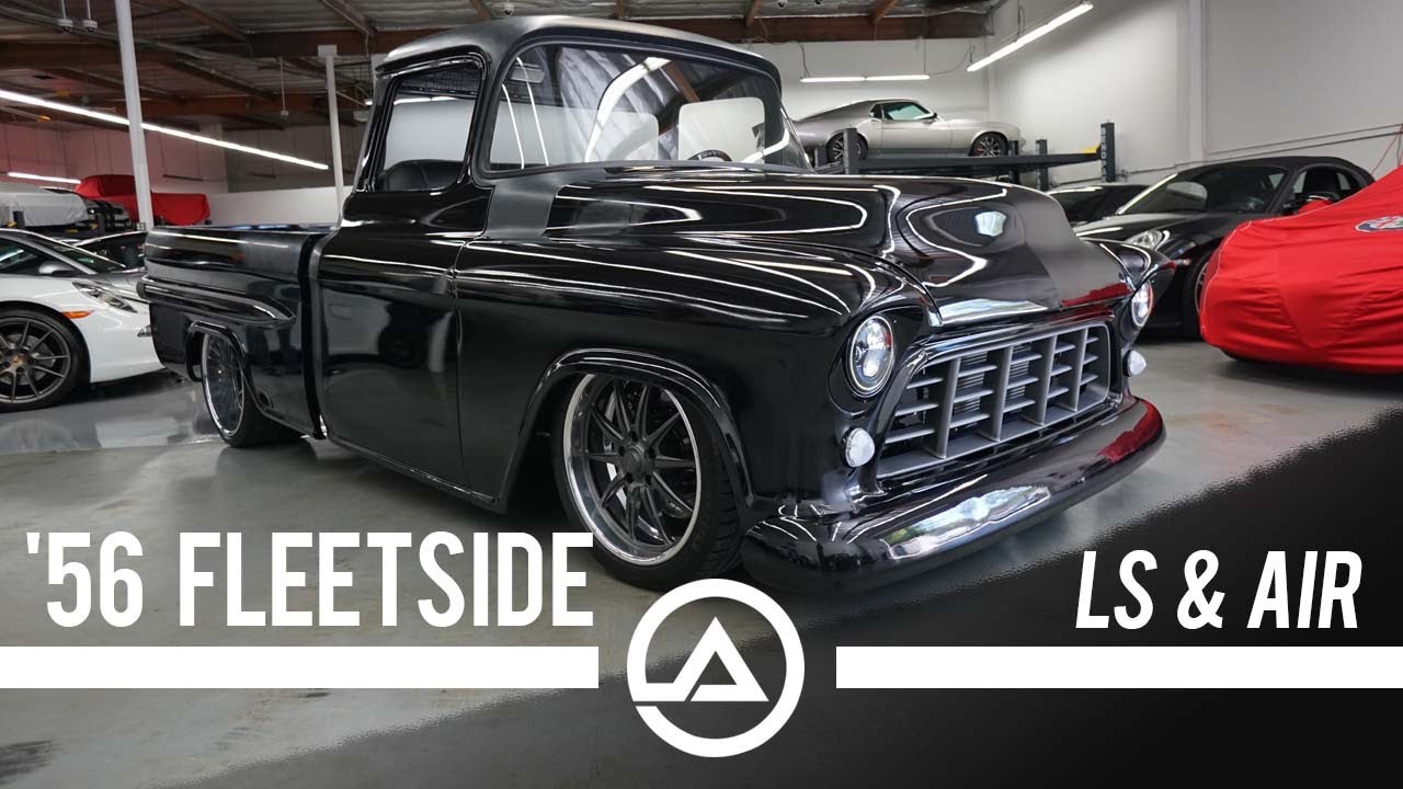 1956 Chevrolet 3100 Restomod Blends Ls2 Muscle With Slammed Fleetside