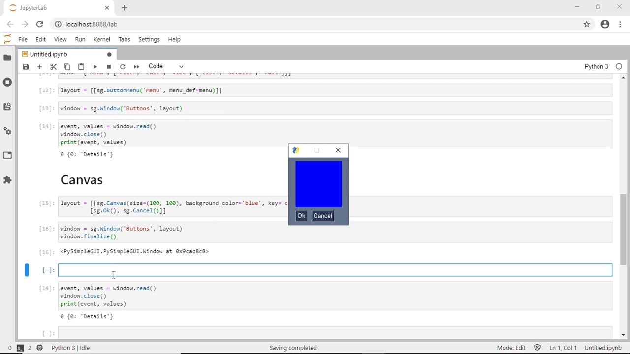 3.0 PySimpleGUI Elements