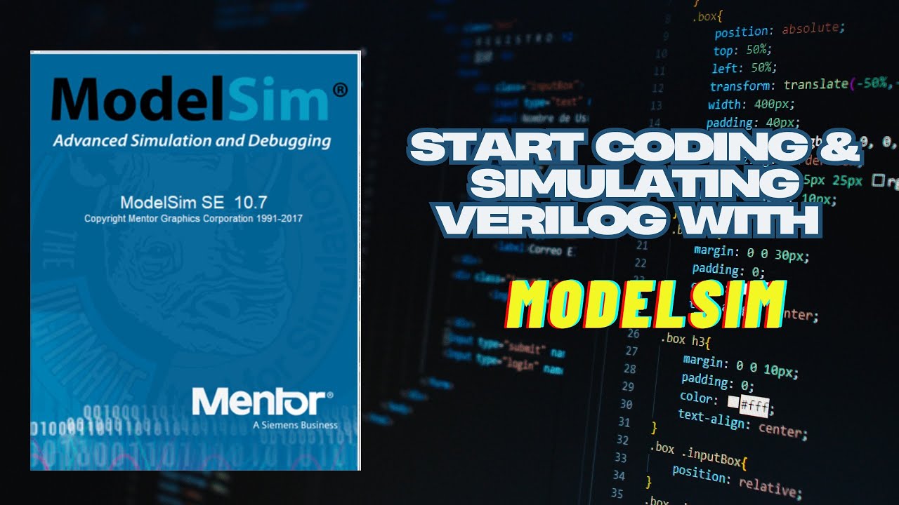 How to simulate a design in ModelSim Software with and without a test bench | Free Verilog Simulator