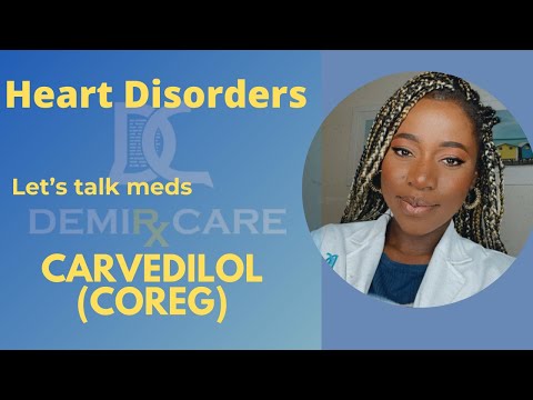 Carvedilol | Coreg|How to use | Heart disease| arrhythmia| Heart failure| side effects|Beta blocker
