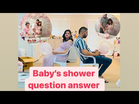 Baby shower question answer/ fun game for baby shower/ questions for mom-to-be and dad-to-be #baby