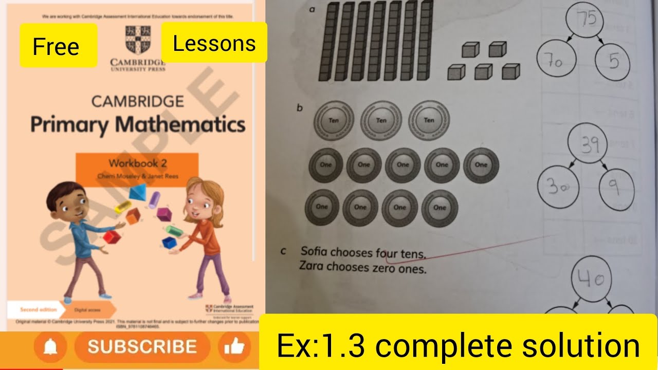 Cambridge Primary Mathematics Workbook 2 Chapter 1 solution(Unit 1.1, 1.2, 1.3) | Step-by-Step Guide