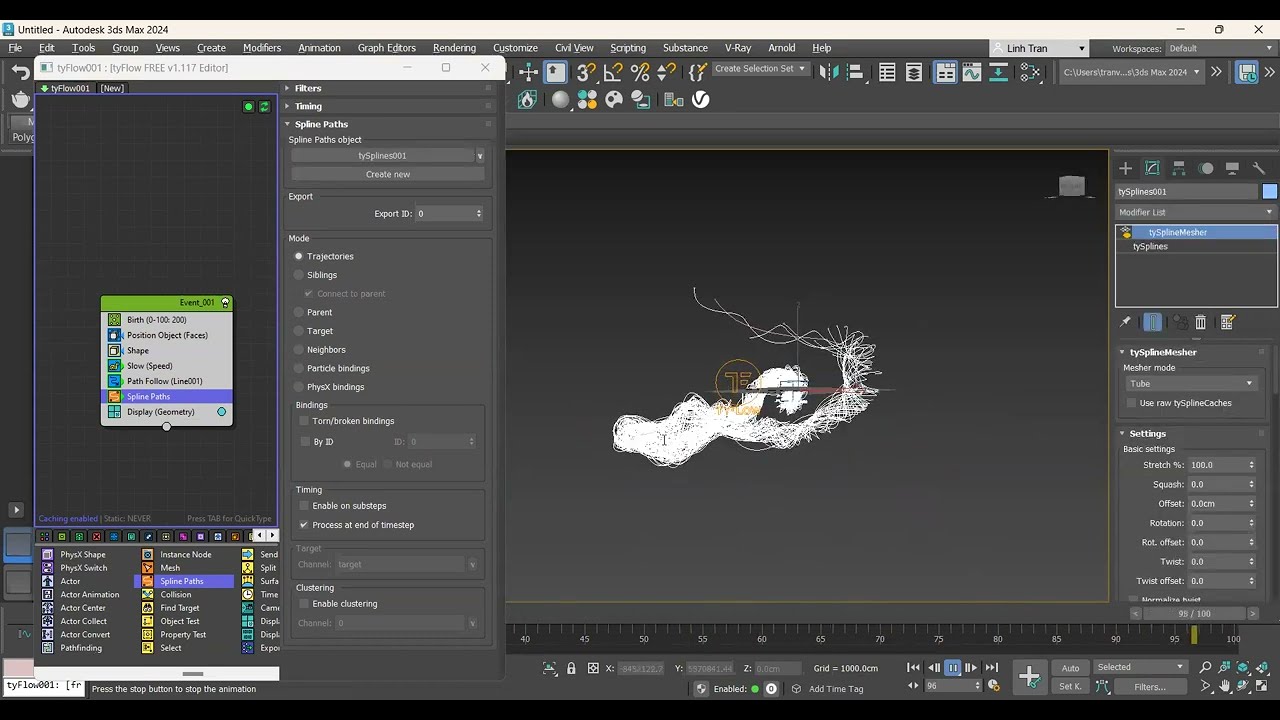 Tutorial 02 Path follow using Tyflow