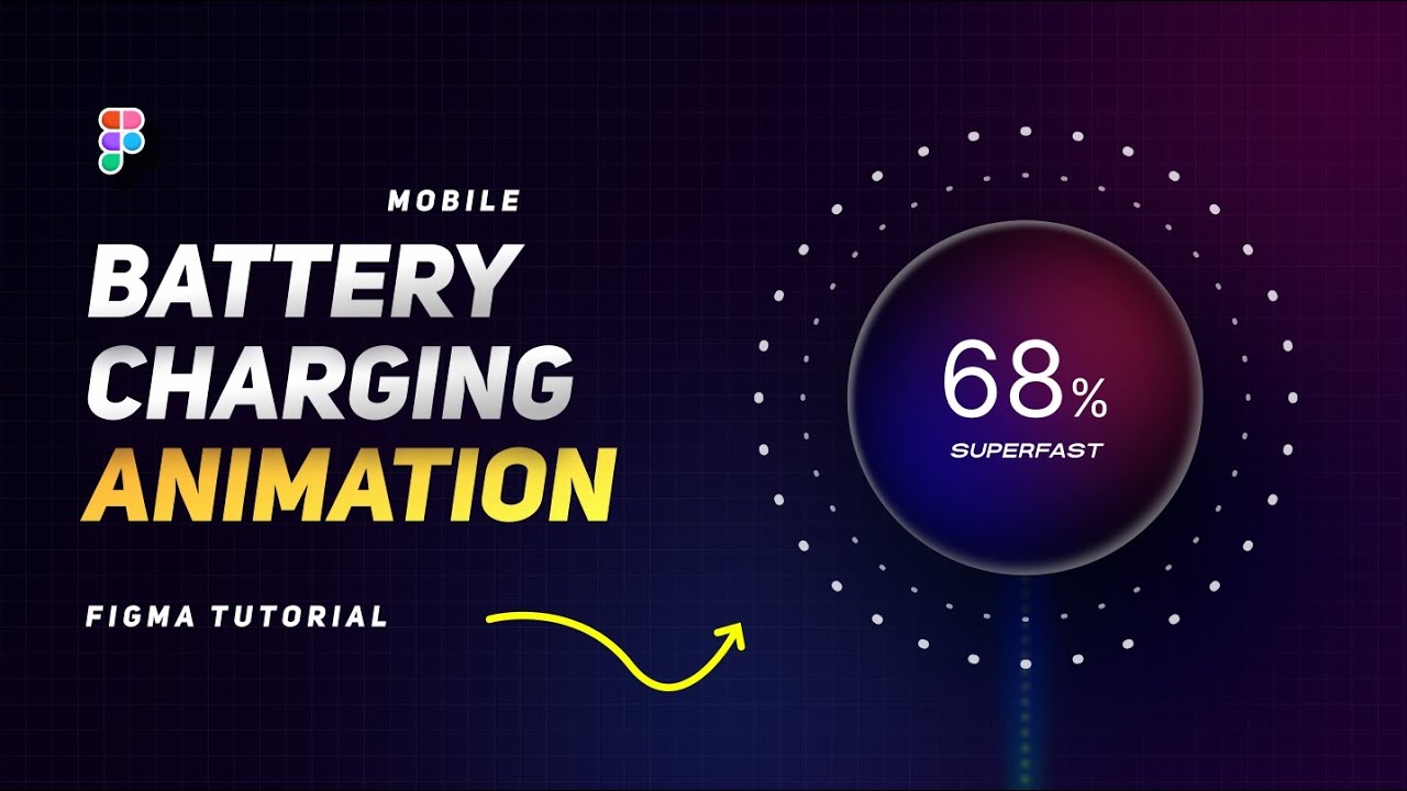 Create Realistic & Cool Mobile Battery Charging Animation in Figma | Step-by-Step Tutorial