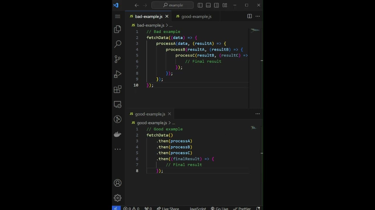 Avoiding Callback Hell with Promises #cleancode #javascript #typescript #programming