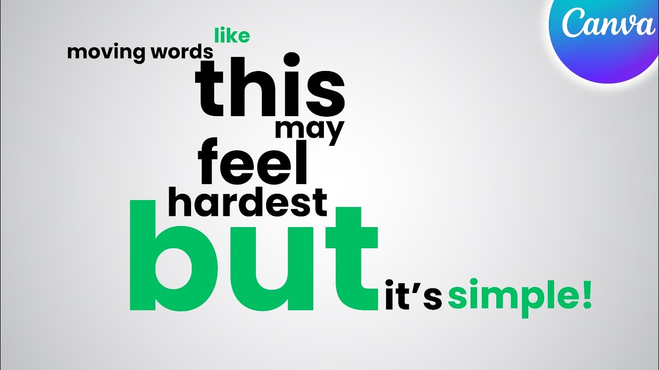 After Effect Like Typography Motion Graphics Animation in Canva