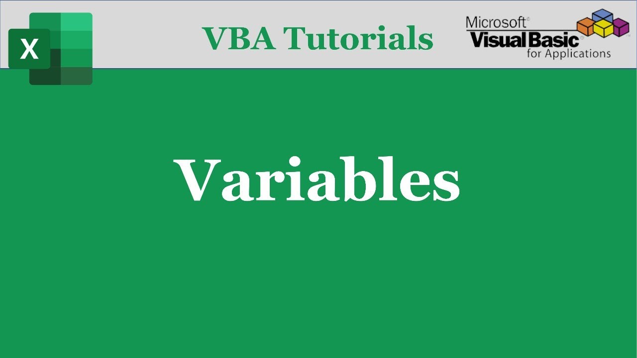 VBA Variables | Excel VBA Tutorials | Part-09