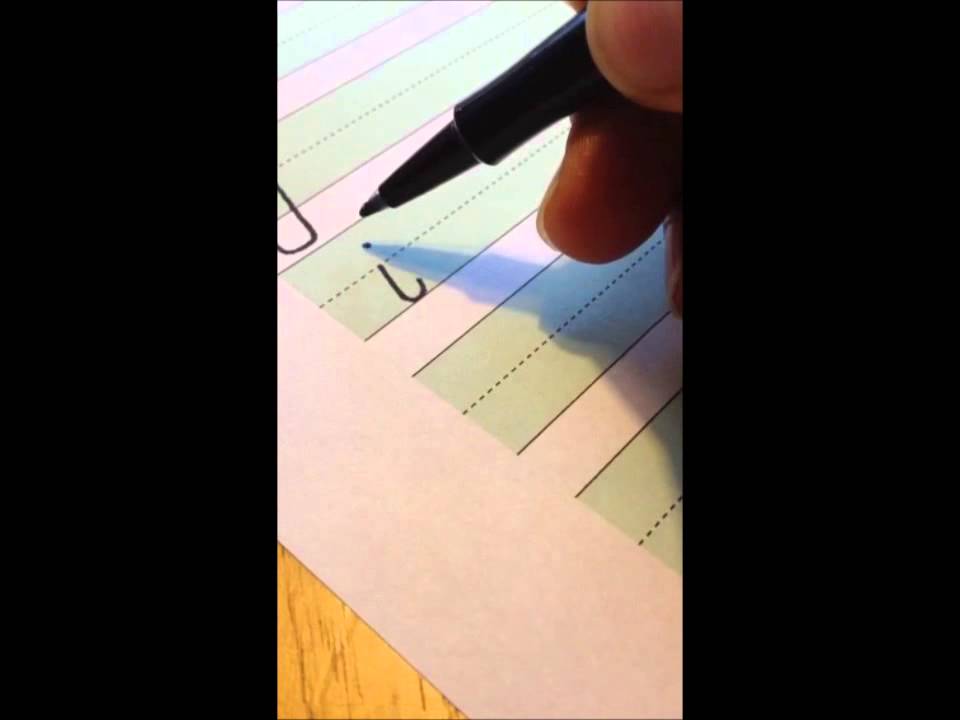 D'Nealian Manuscript Lesson 3