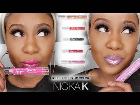 *New* NICKA K HIGH SHINE HD LIP COLOR *beauty supply store makeup*