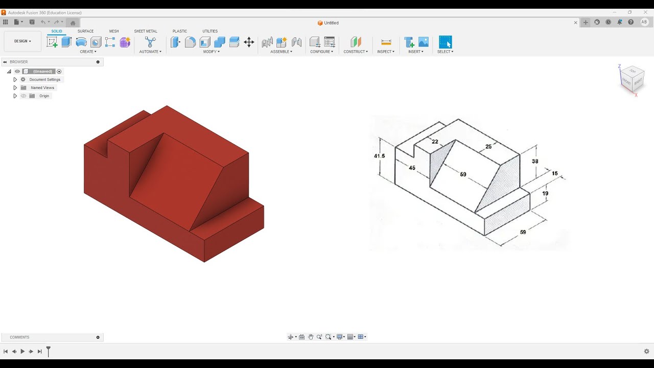 Fusion360 Part Modeling Tutorial-198. #design #3dmodeling #modelingtutorial #engineering#fusion360