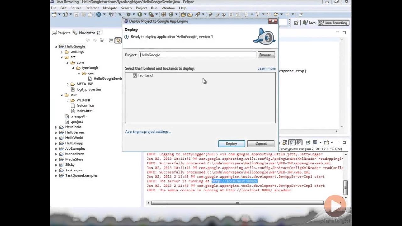 Deploy web apps with Google App Engine
