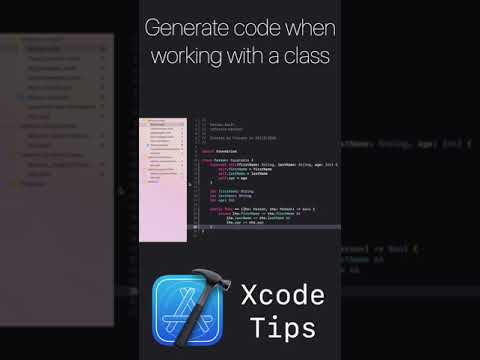 Xcode Tips #2 - Generate code when working with a class