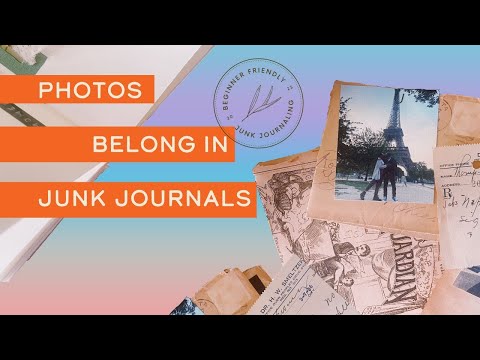 What beginner junk journals could look like with photos