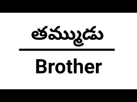 Brother Meaning in Telugu