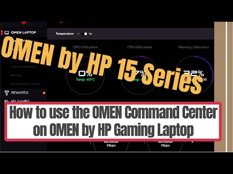 How to use the OMEN Command Center on OMEN by HP Gaming Laptop