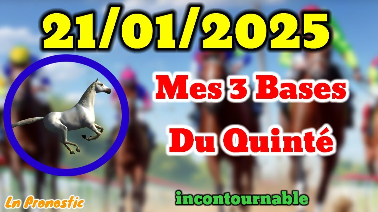 Pronostics PMU Mes 3 bases incontournable MARDI 21 JANVIER 2025 PAU