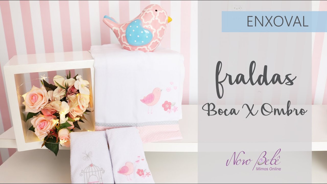 Diferenças Entre Fralda de Boca e  Fralda de Ombro - Enxoval do Bebê