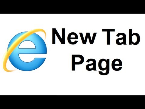 Customize Your New Tab Page In Internet Explorer