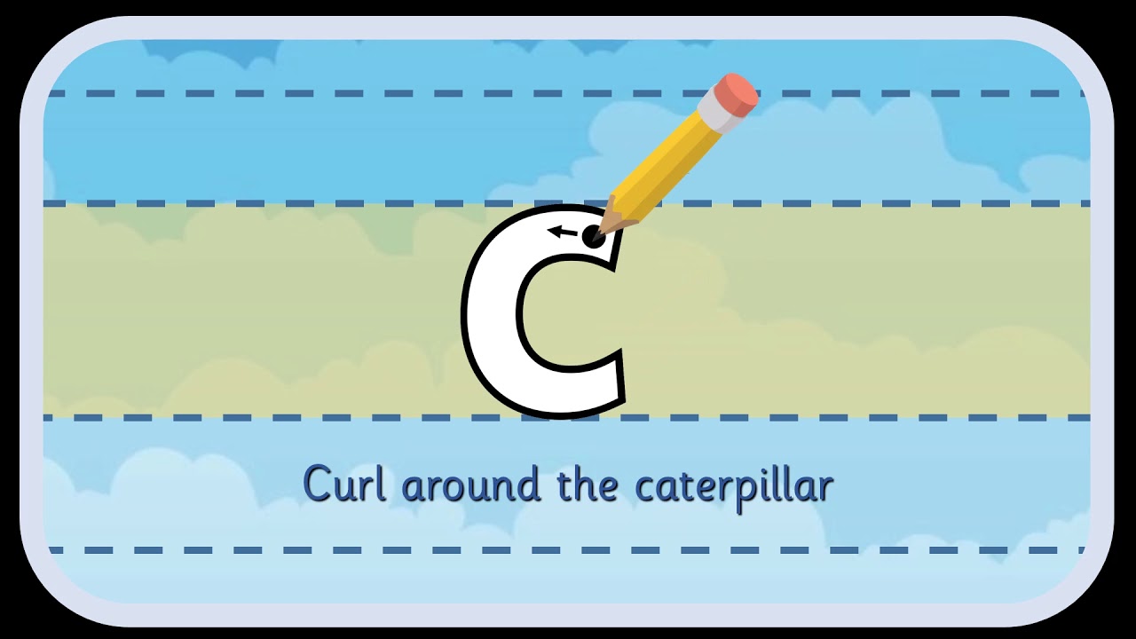 'c' letter formation