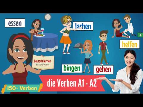Deutsch lernen | deutsch A1 - A2 | German for beginners A1-A2 | 150 Verben