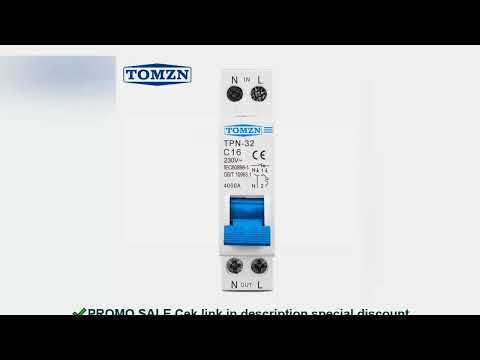 TPN 1P+N Mini Circuit Breaker MCB 6A 10A 16A 20A 25A 32A Din Rail Mounting Miniature Household Air S