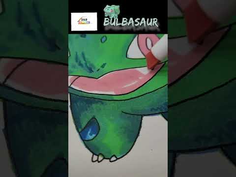Pokémon - Bulbasaur Coloring #shorts