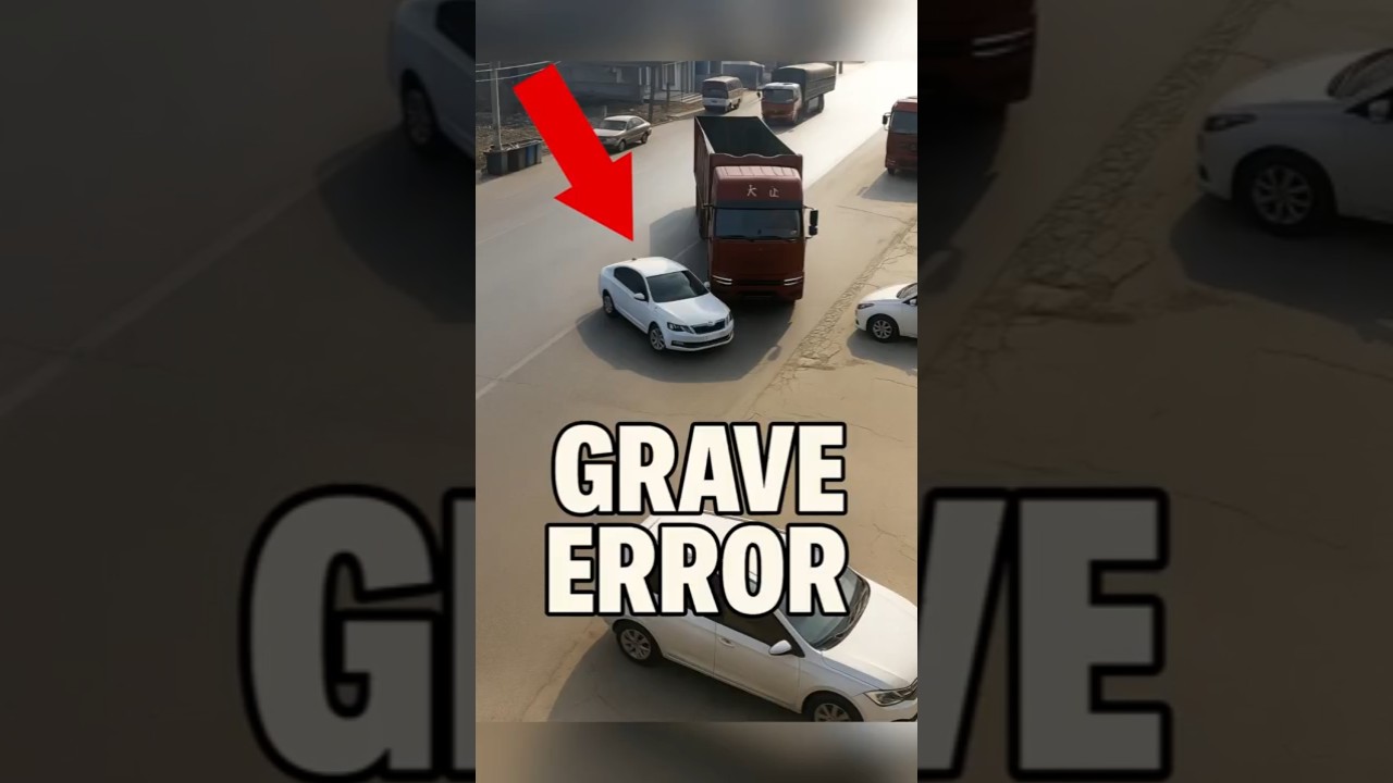 The driver made a mistake that almost cost him dearly