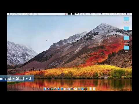 Take screenshot in mac operating system shortcut key - Cmd + Shift + 3