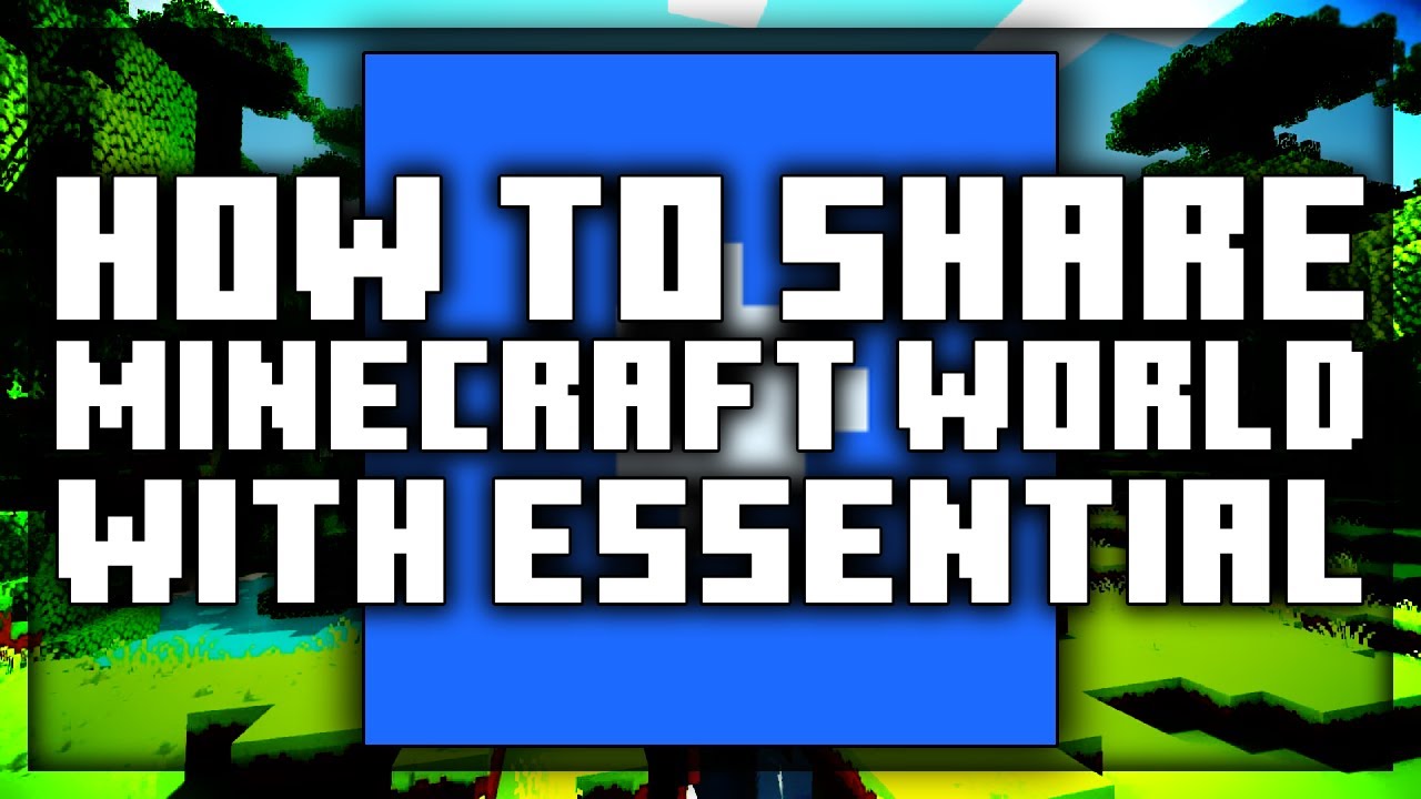 How To Share Minecraft World With Essential Mod (Essential Server Tutorial)