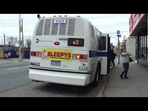 MTA NYCT Bus: 1999 Nova-RTS B3 Bus #5108 at Flatbush Ave-Ave U Kings Plaza