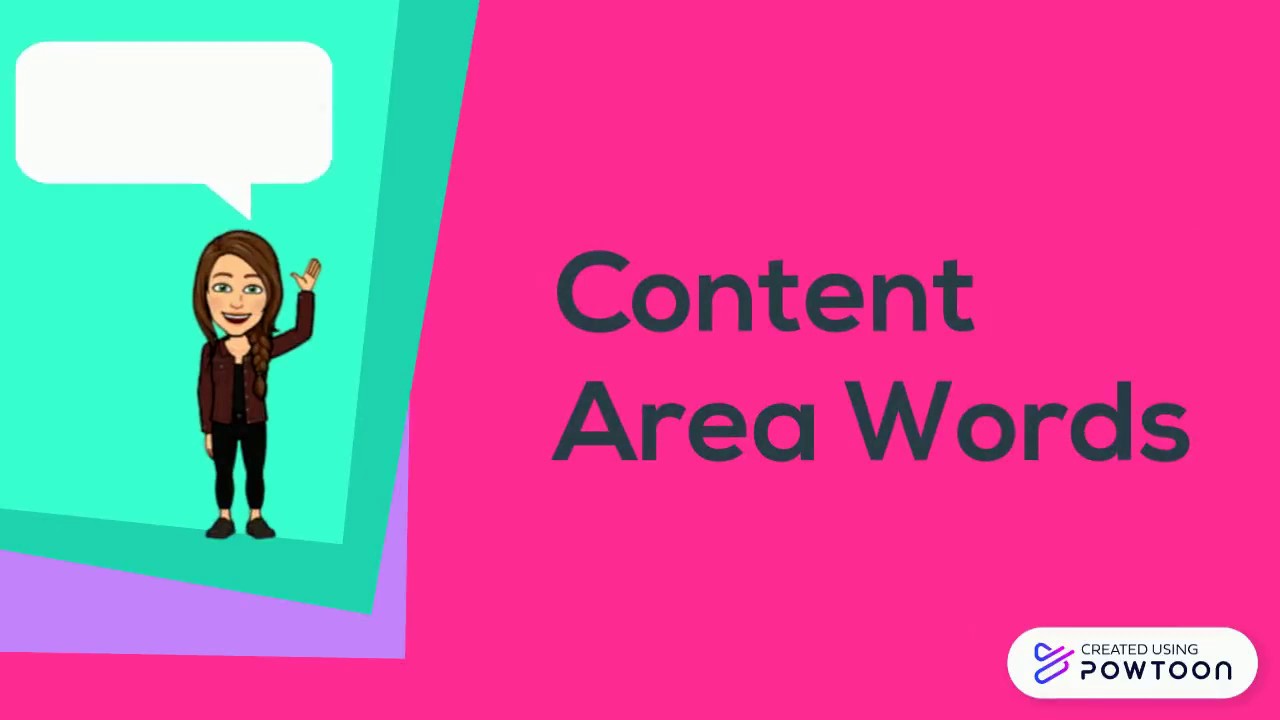 Content Area Words