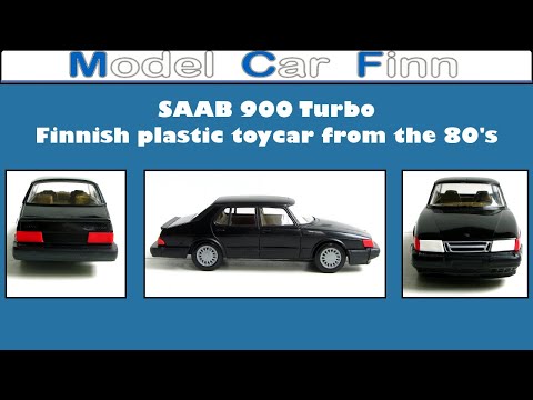 Saab 900 Turbo 80's Finnish plastic model