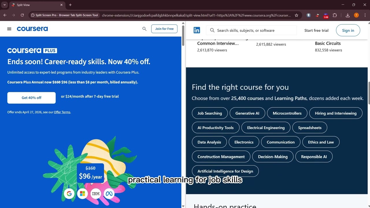Coursera vs LinkedIn Learning: Which Actually Gets You Hired?