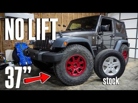 37” TIRES ON A STOCK JEEP WRANGLER JK