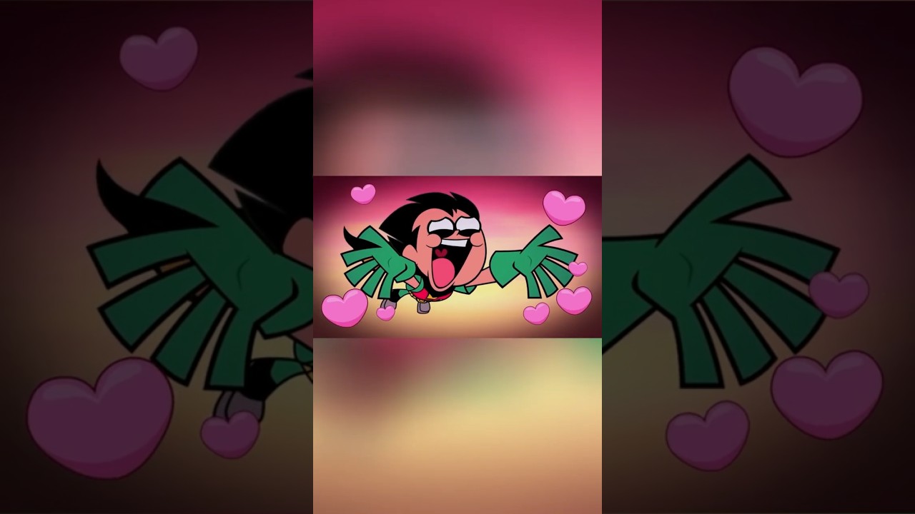 Robin hopes for Starfire's HUG! #reels #teentitansgo #funny #dc #cartoon #shorts