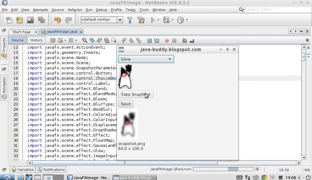 Various Effect on JavaFX ImageView