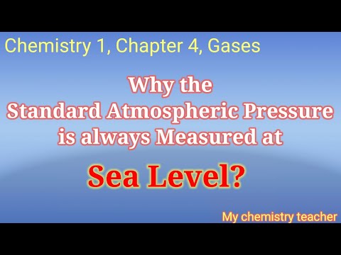 Why The Standard Atmospheric Pressure is Always Measured at Sea Level? My Chemistry Teacher