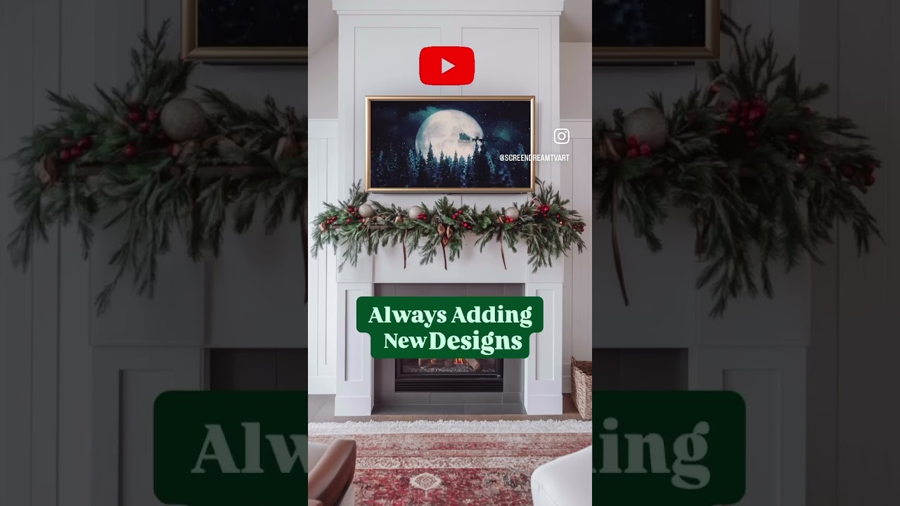 FREE animated Christmas TV Art!! 👍🏻 and 🔔 #christmas #tvart #tvartgallery #tvscreensaver