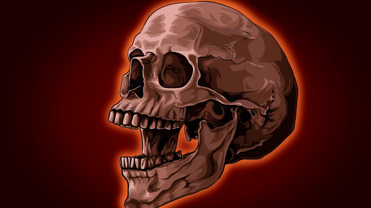 Skull | Adobe Illustrator Speedart | Timelapse