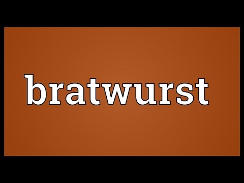 Bratwurst Meaning