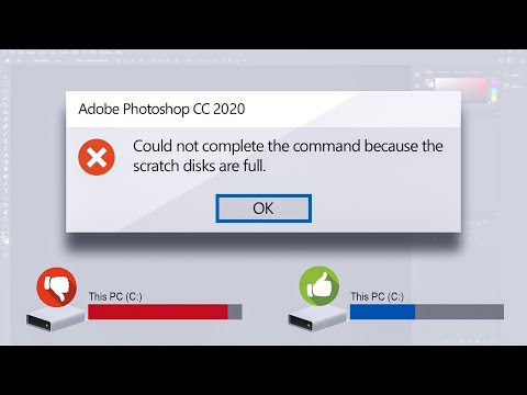 Scratch Disk Full Photoshop | Quick Fix | Windows | Mac