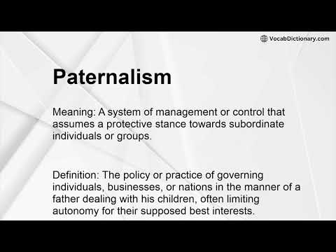 Paternalism Meaning