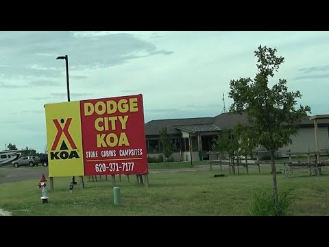 Driving directions on how to get to the Dodge City KOA