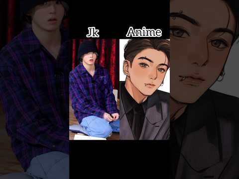 BTS member's anime look