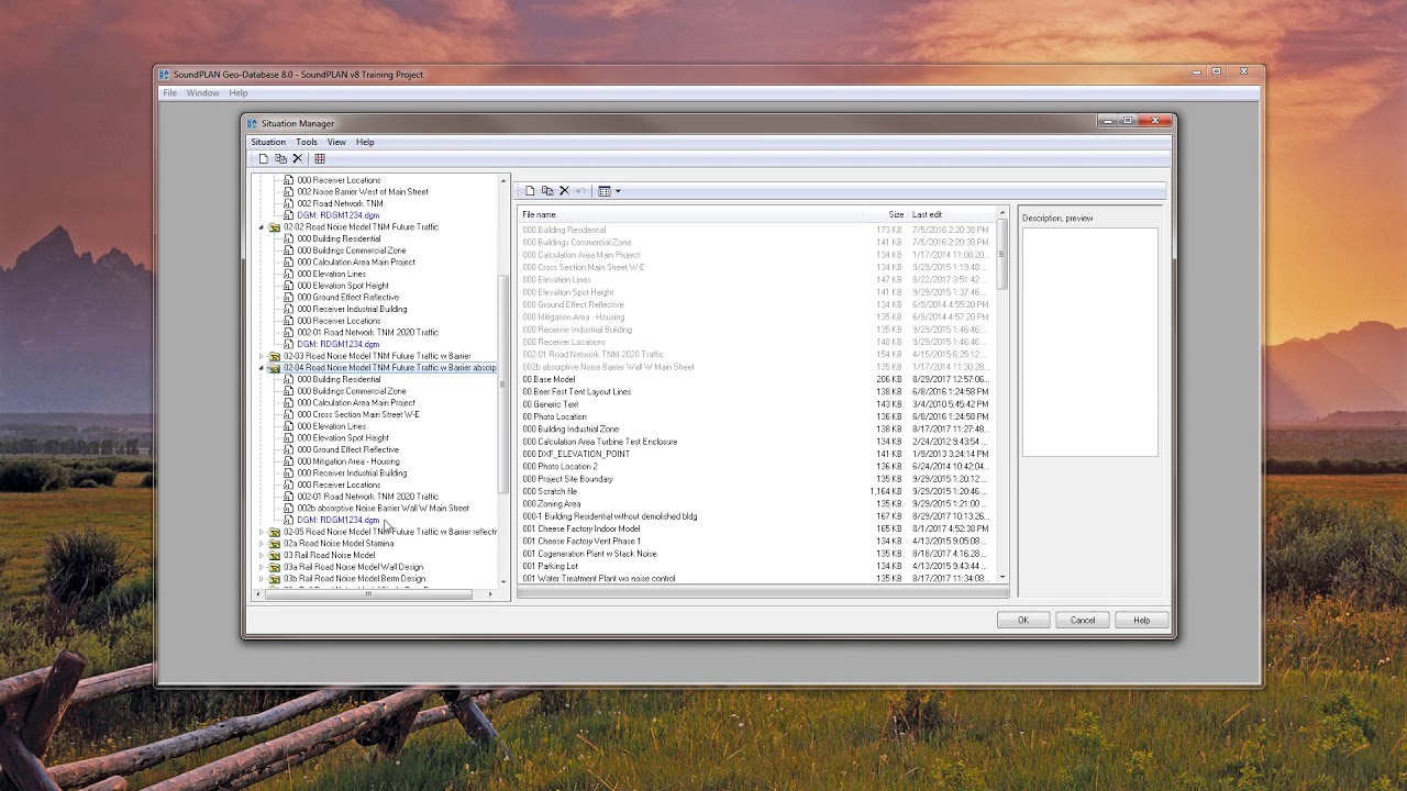 SoundPLAN Project and File Organization