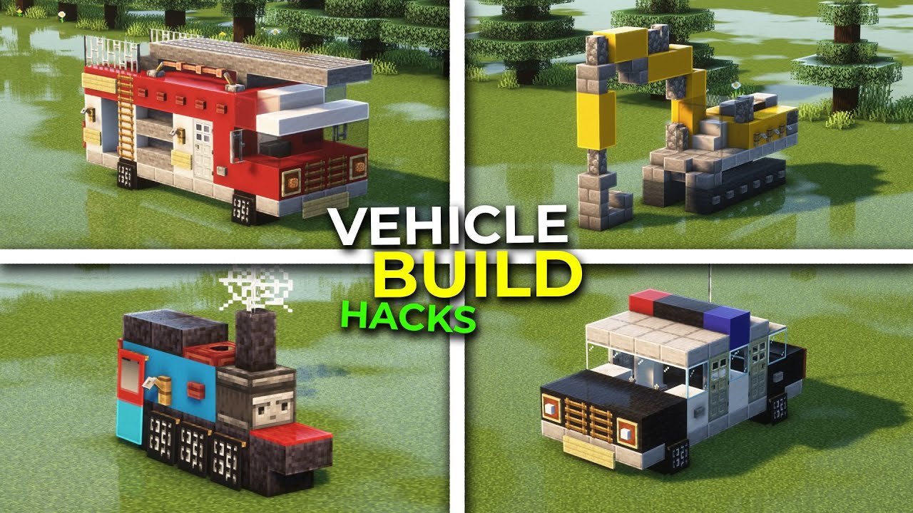 10 Common Vehicle Build Ideas In Minecraft(Land,Fly,Train) - Minecraft ...