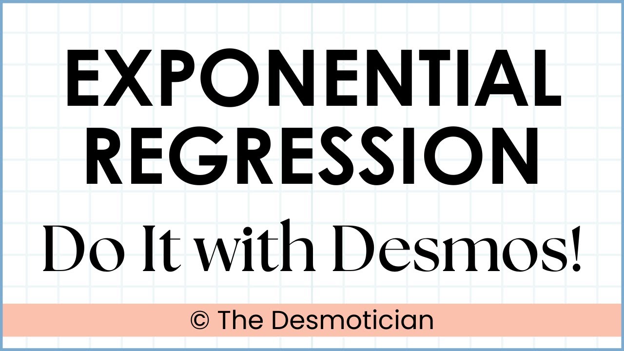 How to Find Exponential Regression Using Desmos Graphing Calculator