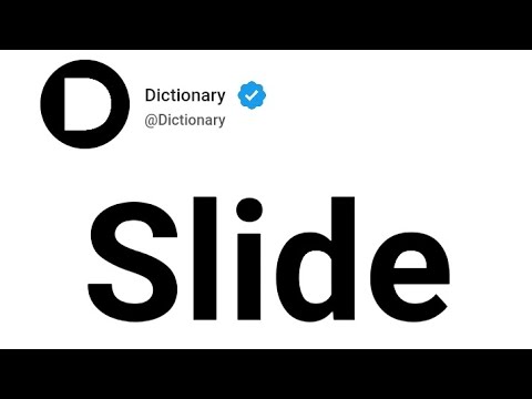 Slide Meaning In English