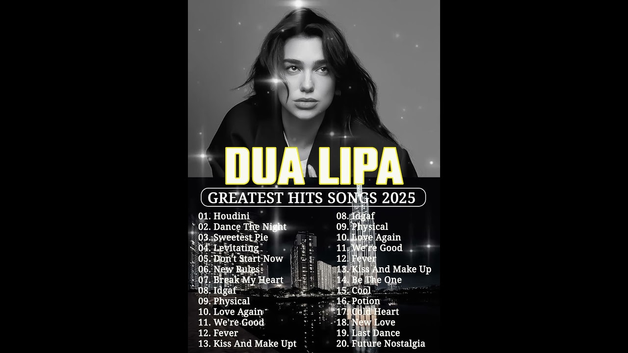Dua Lipa Playlist 2025 ~ Greatest Hits Full Album ~ Dua Lipa Best Songs Playlist